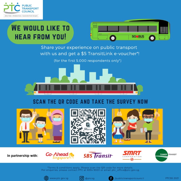 Public Transport Customer Satisfaction Survey (PTCSS), Free Items on ...