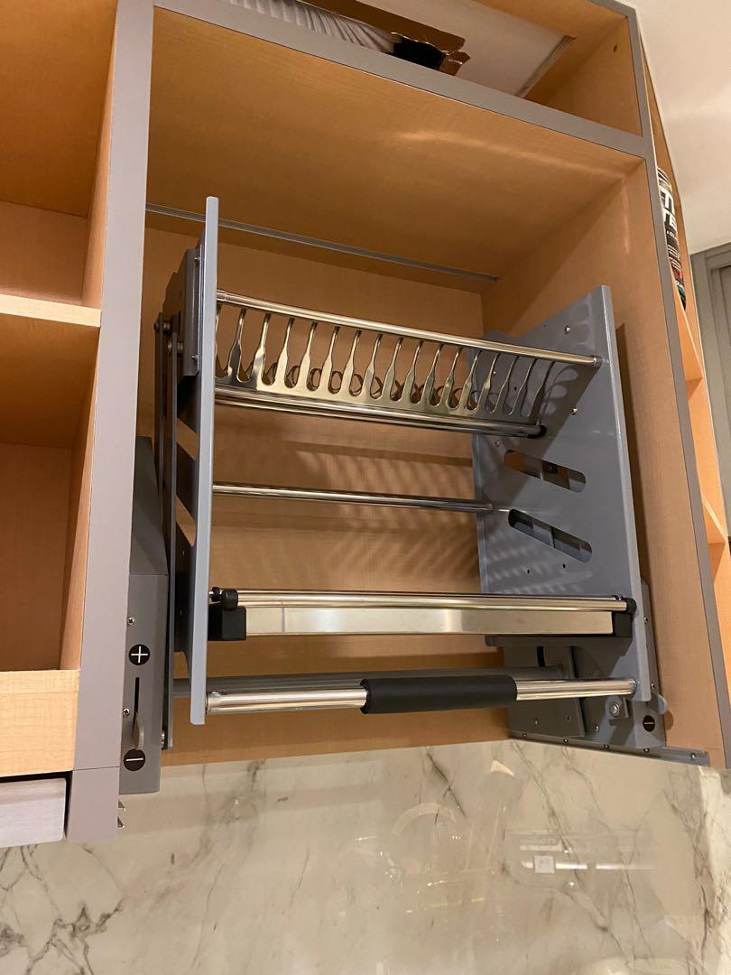 Pull down Dish rack, Furniture & Home Living, Bathroom & Kitchen ...