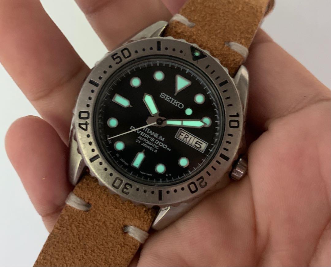Rare Seiko SKX403 Ti Diver, Men's Fashion, Watches & Accessories ...