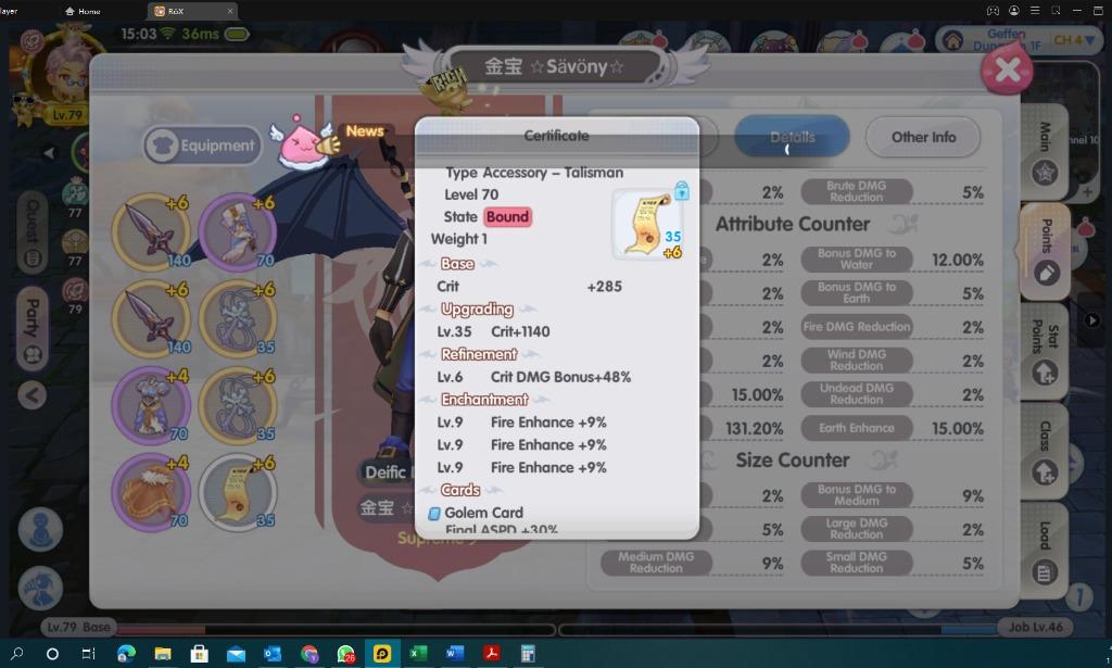 ROX HIGH DPS LORD KNIGHT RAGNAROK GEN X, Video Gaming, Gaming ...