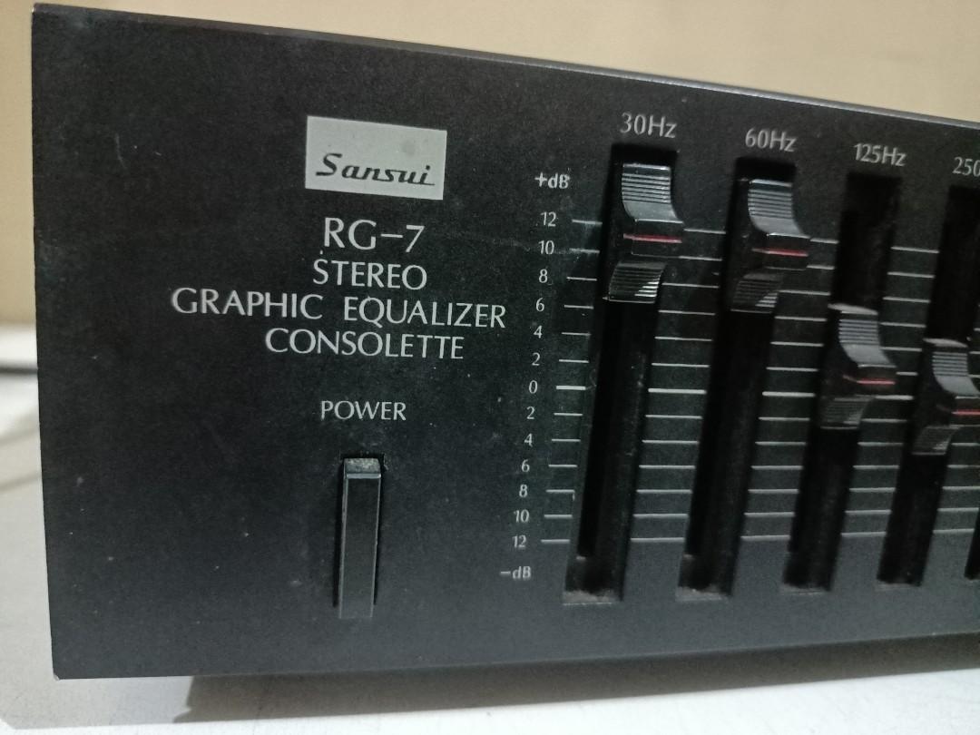 Sansui RG-7 Stereo Graphic Equalizer Consolette/ Made in Japan / Barely ...