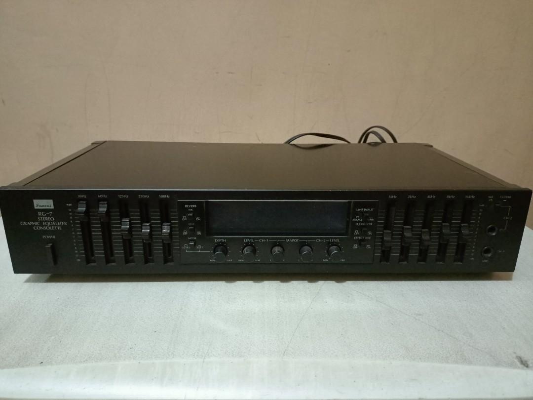 Sansui RG-7 Stereo Graphic Equalizer Consolette/ Made in Japan / Barely ...