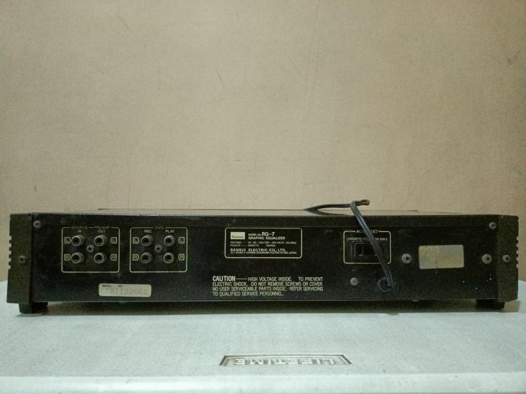 Sansui RG-7 Stereo Graphic Equalizer Consolette/ Made in Japan / Barely ...