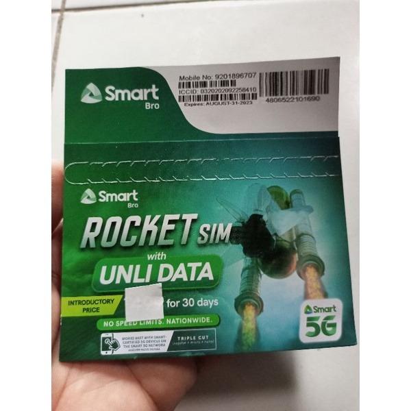 SMART ROCKET SIM w/30Days UNLI data, Mobile Phones & Gadgets, Mobile ...