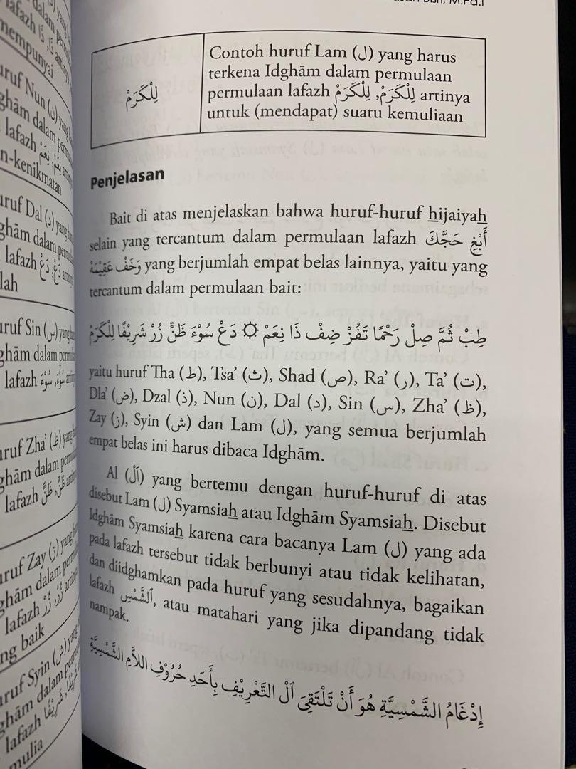 Terjemah Matan Tajwid Hidayatush Shibyan - Dilengkapi dengan Penjelasan ...