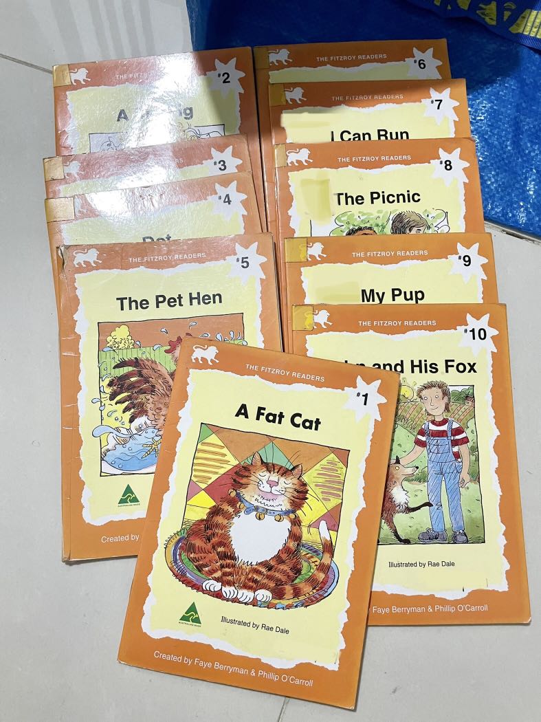 The Fitzroy Reader Book 1-10 Kid Children Kindergarten Toddler Reading ...