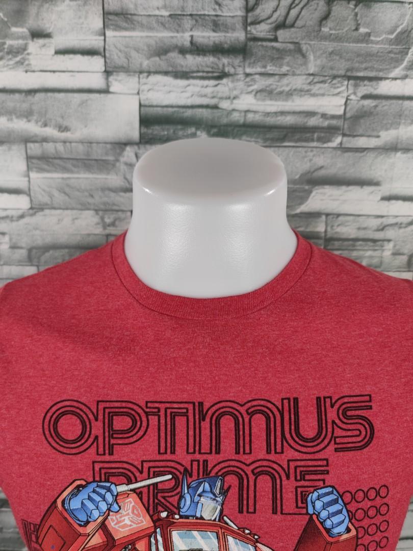 Transformer Optimus Prime Maroon Shirt, Men's Fashion, Tops & Sets ...