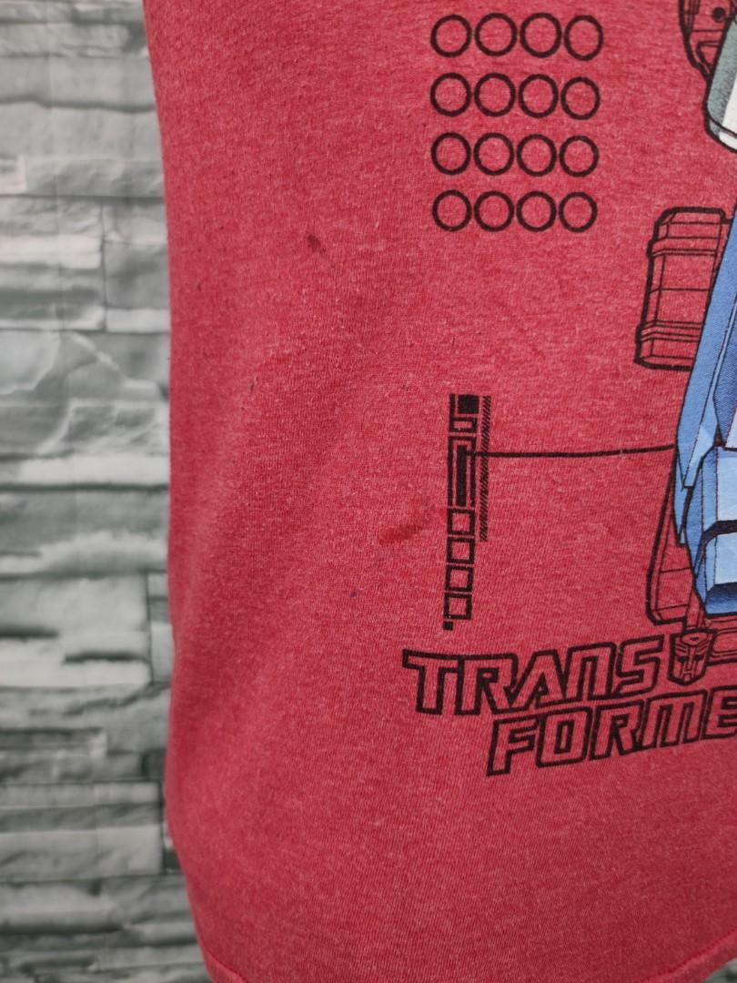 Transformer Optimus Prime Maroon Shirt, Men's Fashion, Tops & Sets ...