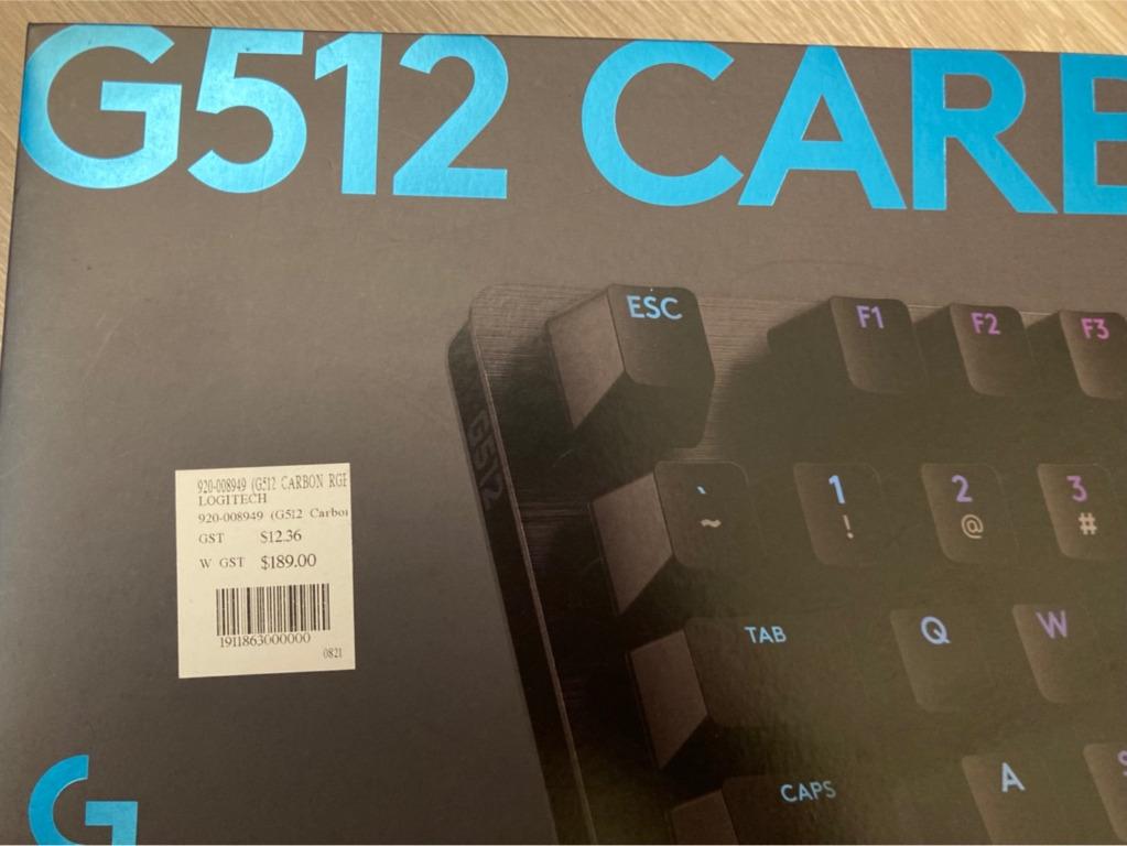 [Free PBT Keycaps] Logitech G512 Carbon Mechanical Keyboard GX Blue ...