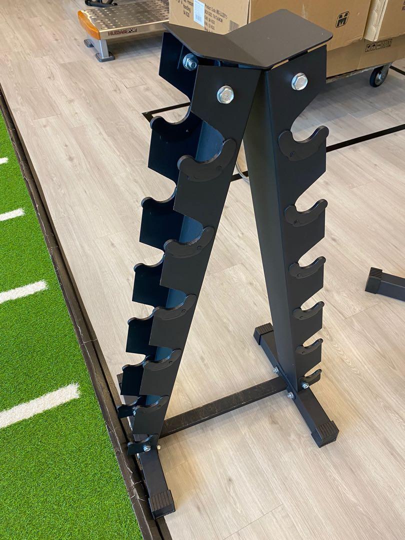 Vertical dumbbell storage rack 6 sets, Sports Equipment, Exercise ...