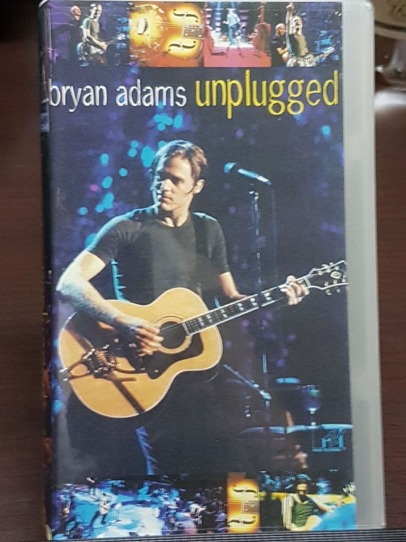 [VHS] Bryan Adam's "Unplugged" (Mint), Hobbies & Toys, Music & Media, CDs & DVDs on Carousell