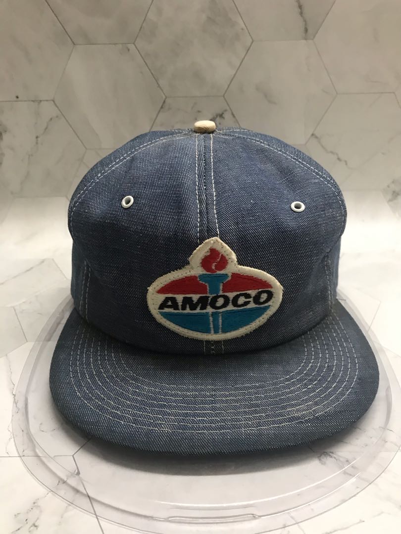 Vintage Denim Amoco, Men's Fashion, Watches & Accessories, Cap & Hats ...