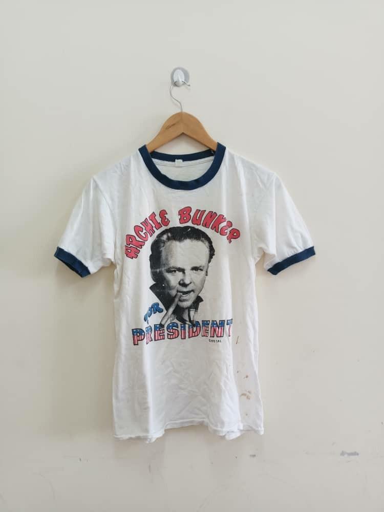 Vintage Rare 1972 Archie Bunker ringer t-shirt, Men's Fashion, Tops ...
