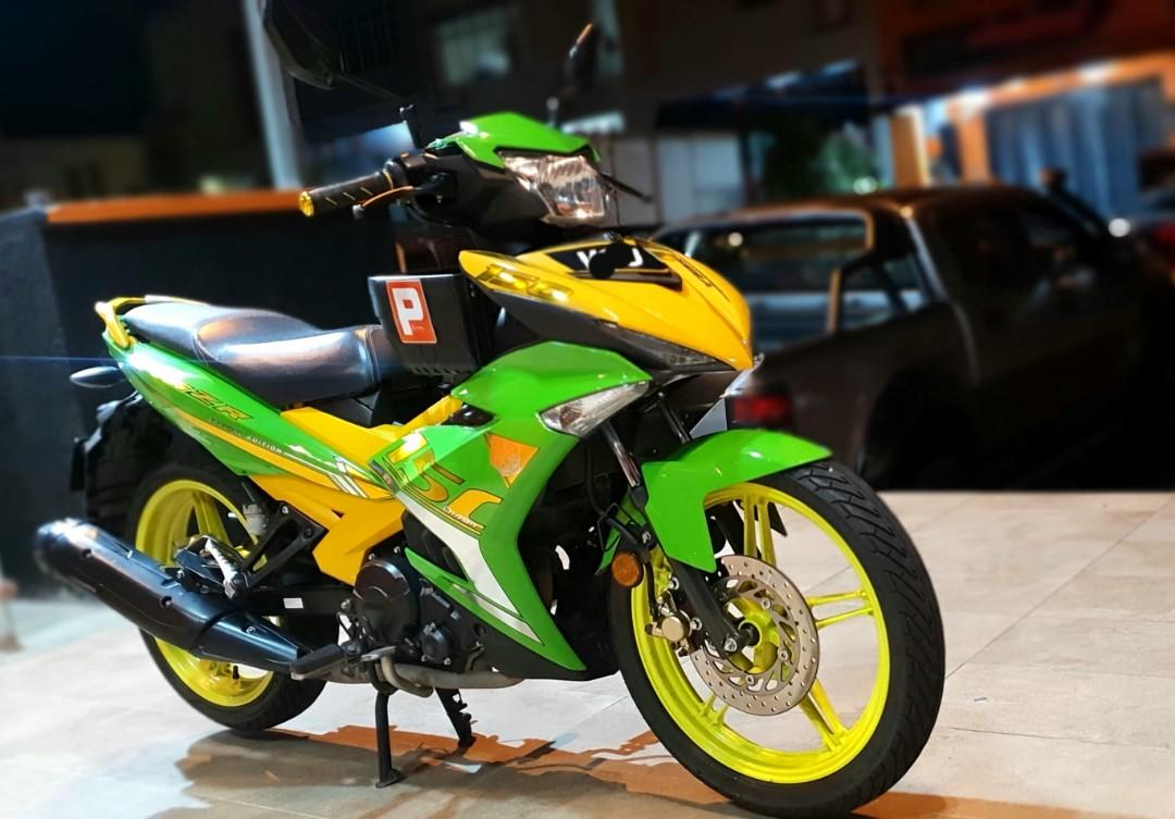 Yamaha Y15zr 2018 Green Hornet v1 y15 ysuku, Motorbikes on Carousell