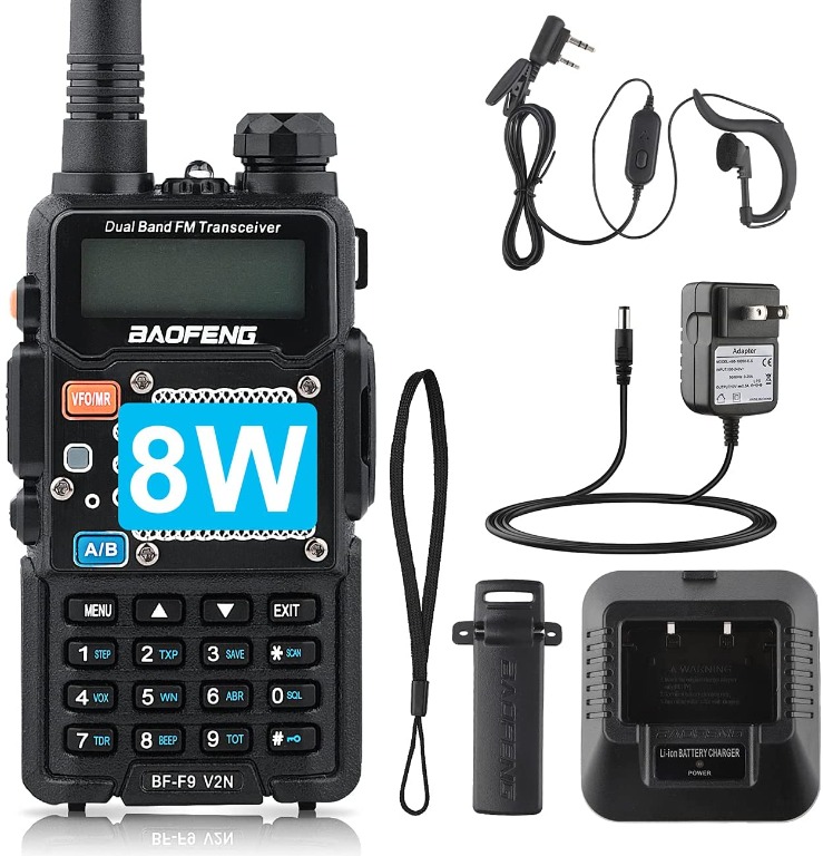 11819) BaoFeng Two Way Radio,Brothers with BF-F8+/The UV-5R,8-Watt Dual Band Radio with 2100mAh ...