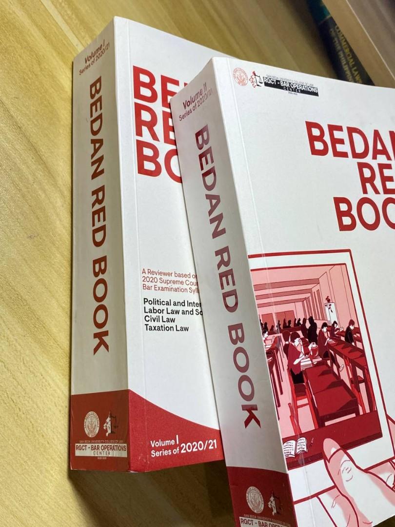 2021 Bedan Red Book with some markings, Hobbies & Toys, Books ...