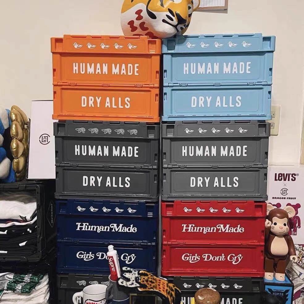 20L STORAGE CRATE BOX CONTAINER FOLDABLE MILITARY CAR BOOT HUMAN MADE ...