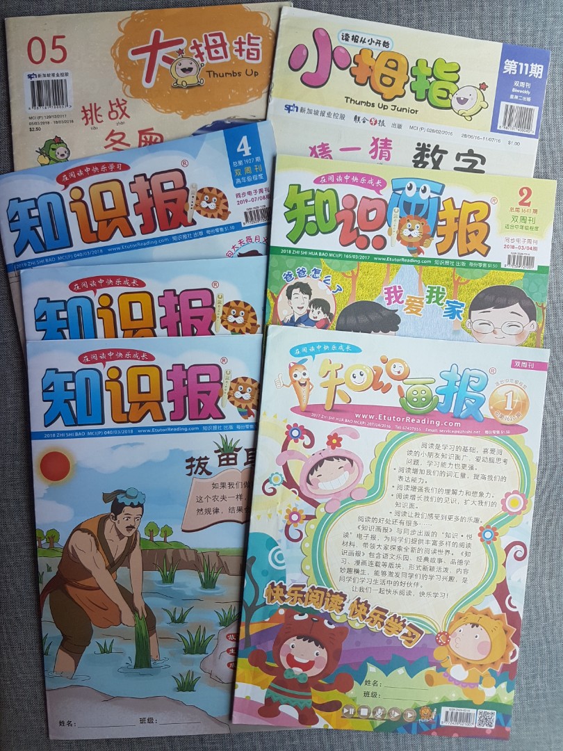 $5 Bundle Primary School Children Chinese Magazines, Hobbies & Toys ...