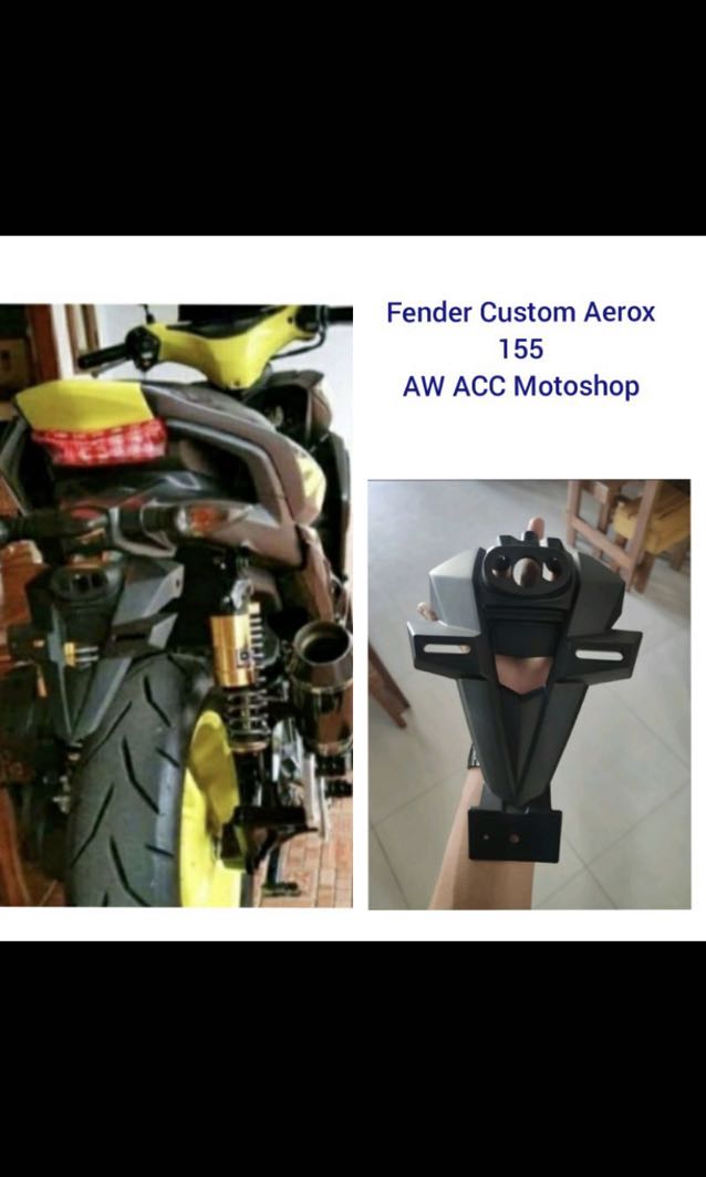 Aerox Rear Fender, Motorcycles, Motorcycle Accessories on Carousell