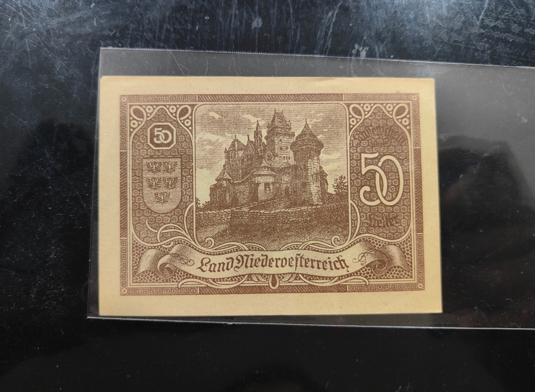 Austria Notgeld 1920 50 Heller Banknote Currency XF, Hobbies & Toys ...