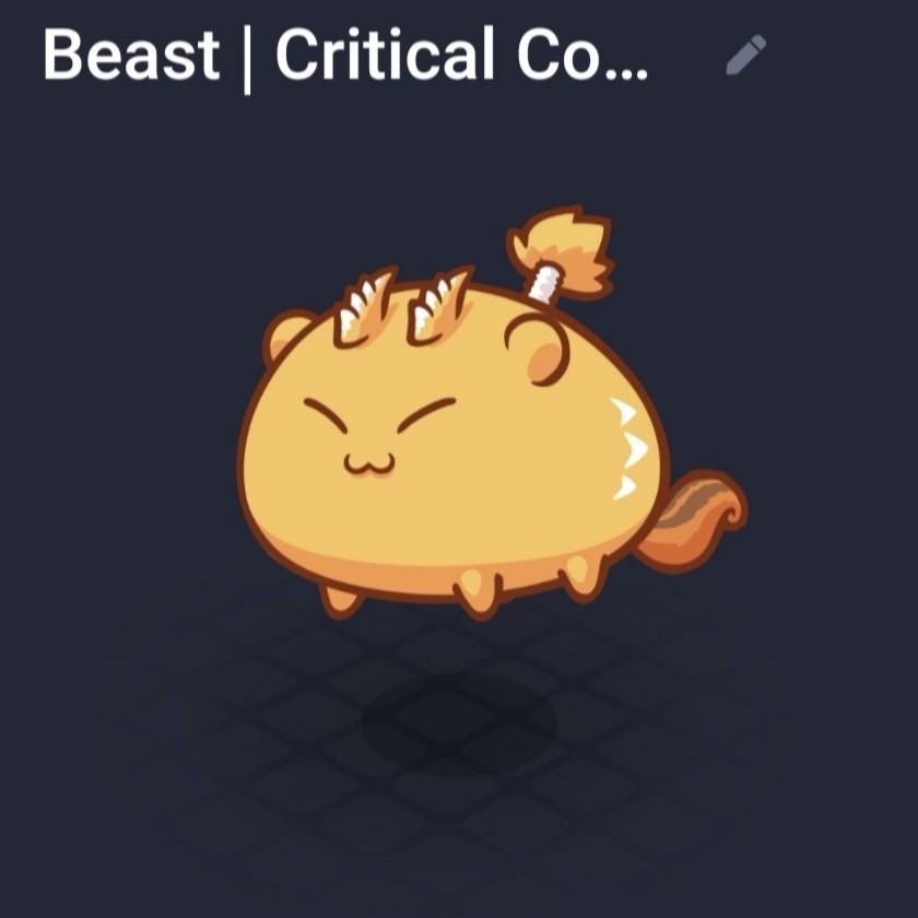 Axie Infinity Beast Critical Combo Damage Dealer, Video Gaming, Gaming ...