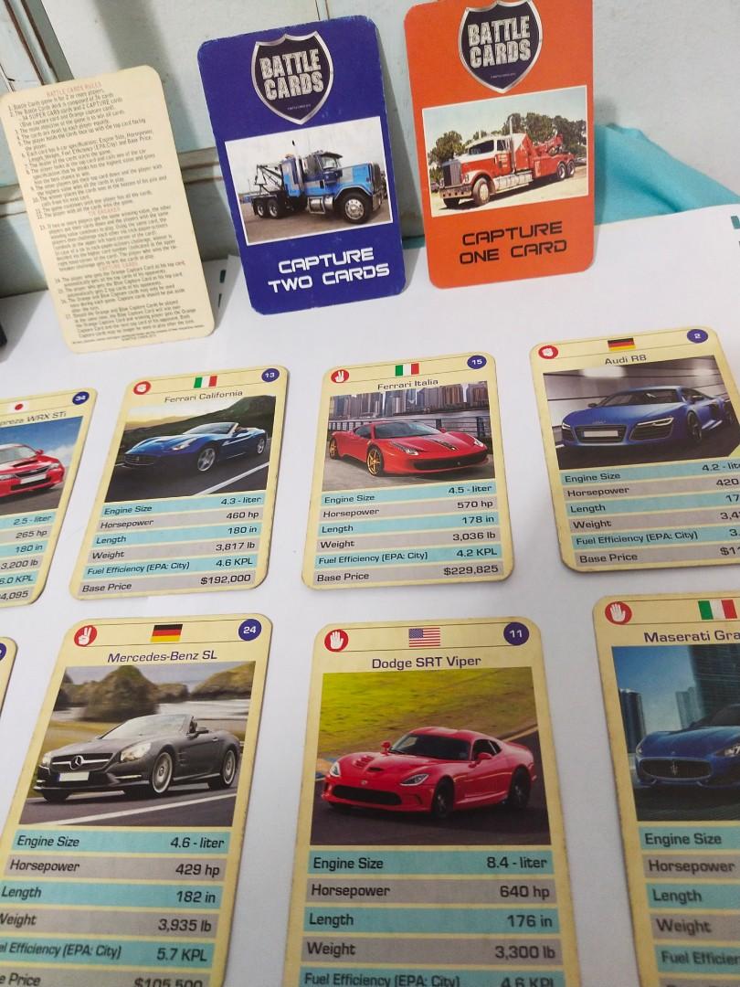 BATTLE CARDS "Super Cars"---complete set/2013, Hobbies & Toys, Toys ...