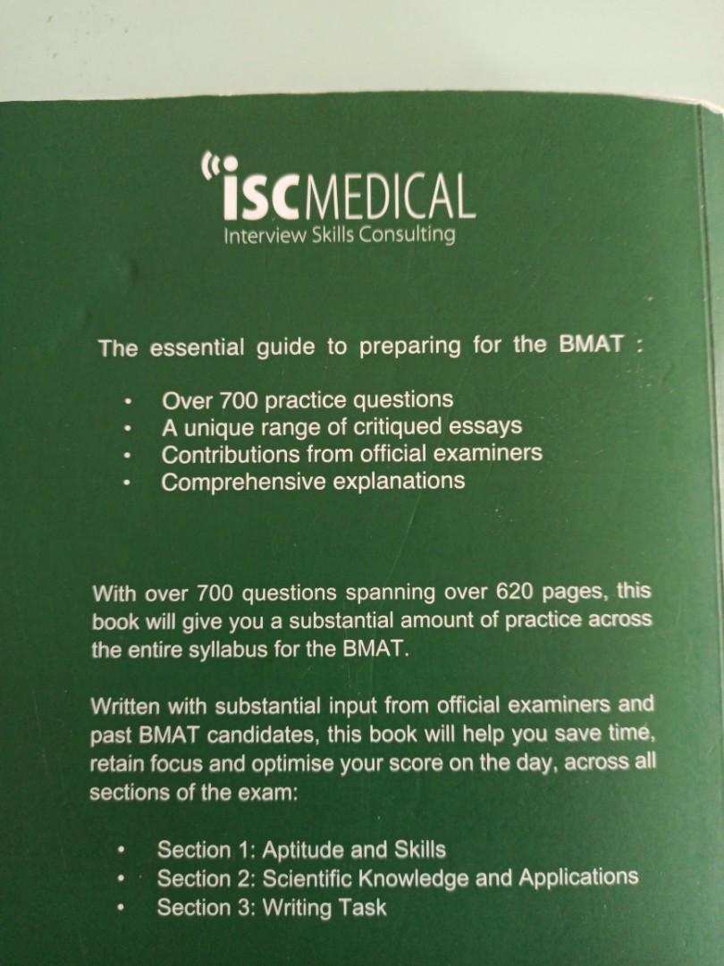 [BMAT] iSC Medical 700 BMAT Practice Questions, Hobbies & Toys, Books ...