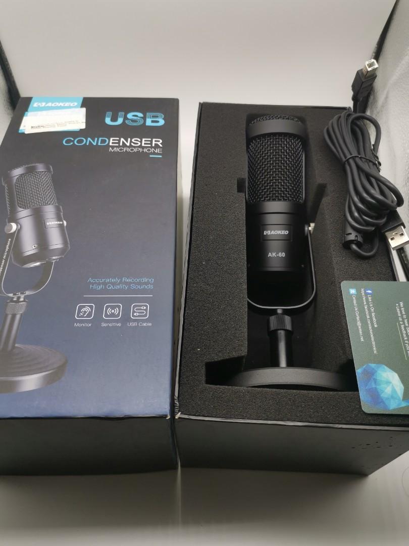 BNIB USB Microphone, Aokeo Condenser Podcast Microphone for Computer ...