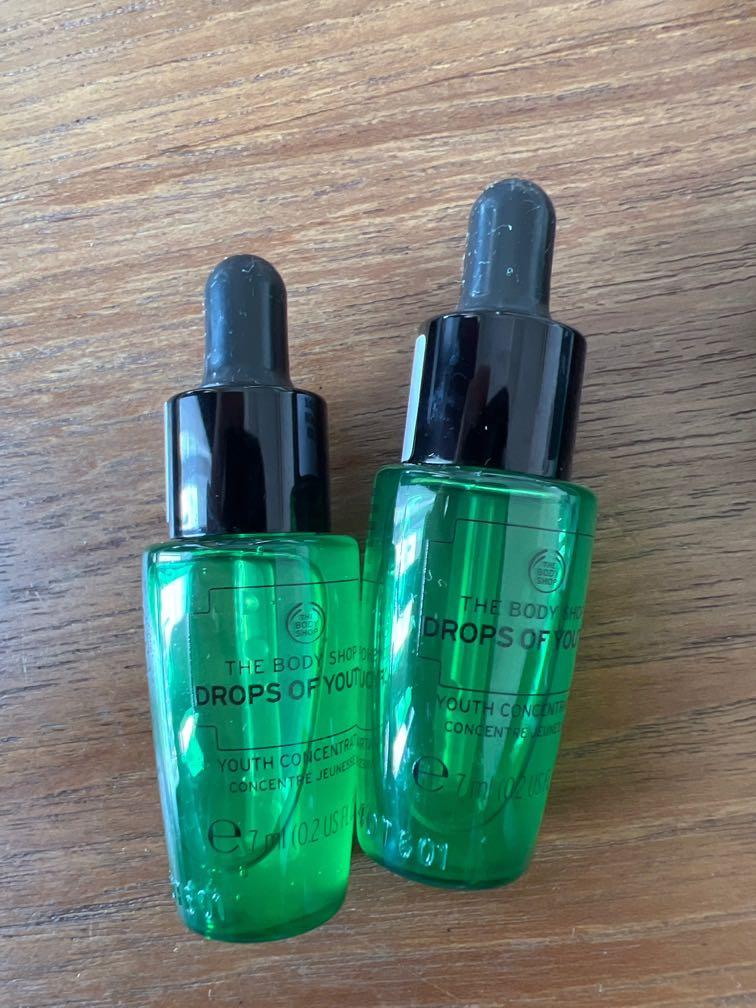 Body Shop pouch and Drop of youth sample, Women's Fashion, Bags ...