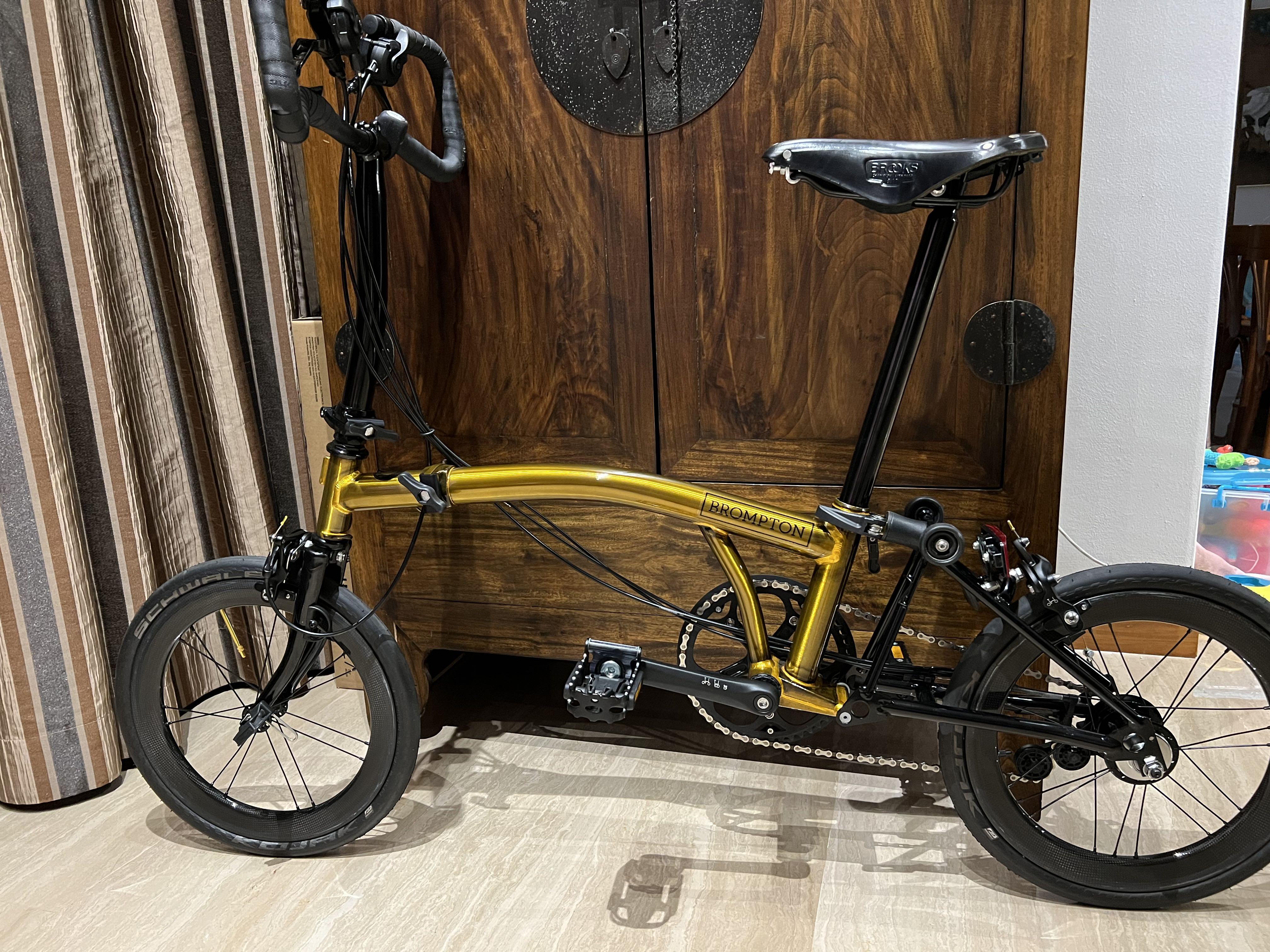 Brompton Gold Asia edition Dec2018, Sports Equipment, Bicycles & Parts ...