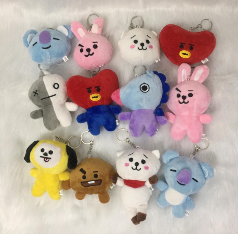 BT21 BTS Plush Charms, Hobbies & Toys, Toys & Games on Carousell