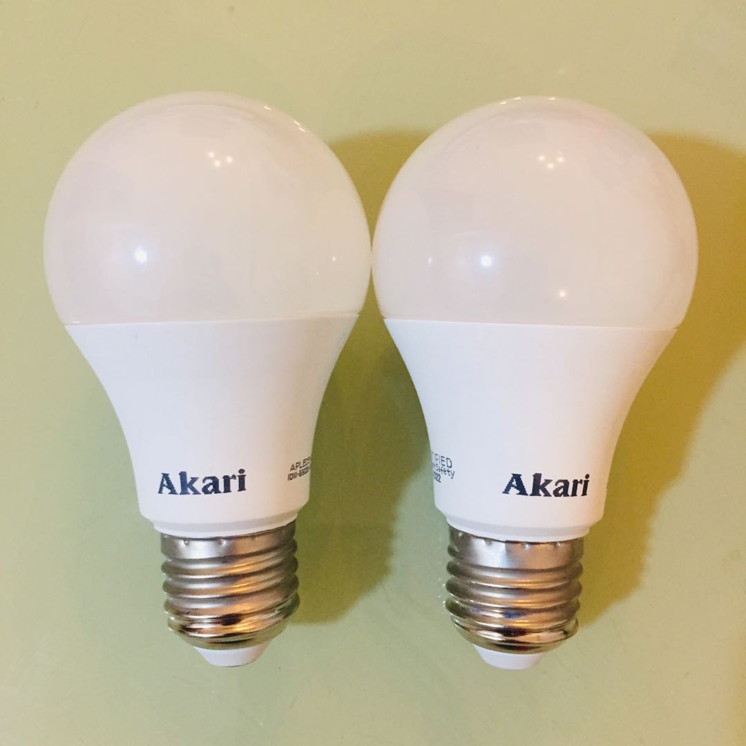 BUY 1 TAKE! Akari 10 Watts LED Bulb, Furniture & Home Living, Lighting ...