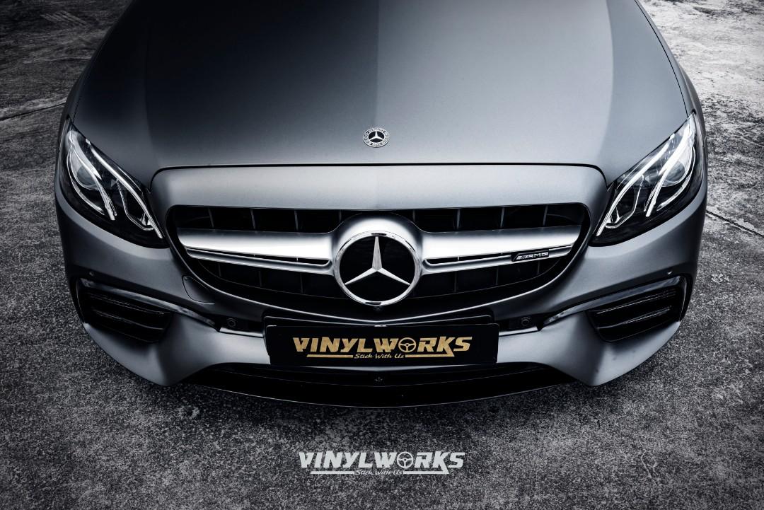 Car Wrap - Mercedes E63 Full Car Exterior Wrap (AMG Selenite Grey), Car ...