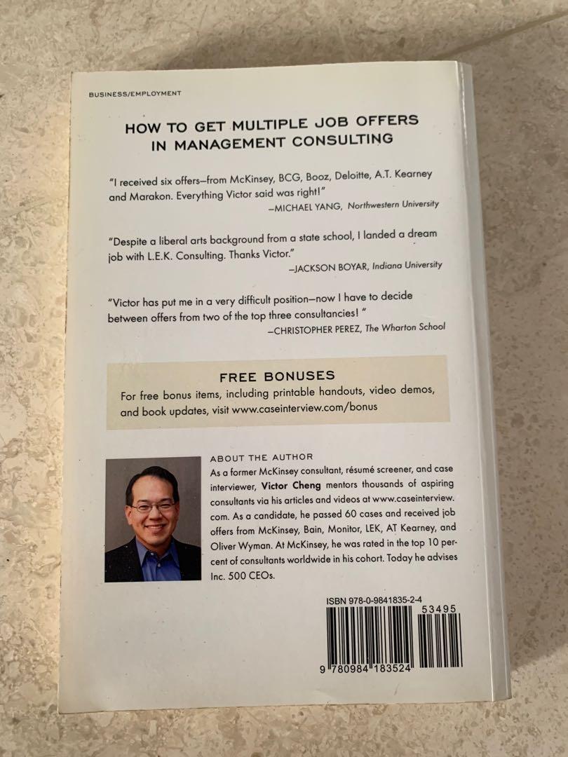 Case Interview Secret - Consulting by Victor Cheng, Hobbies & Toys ...