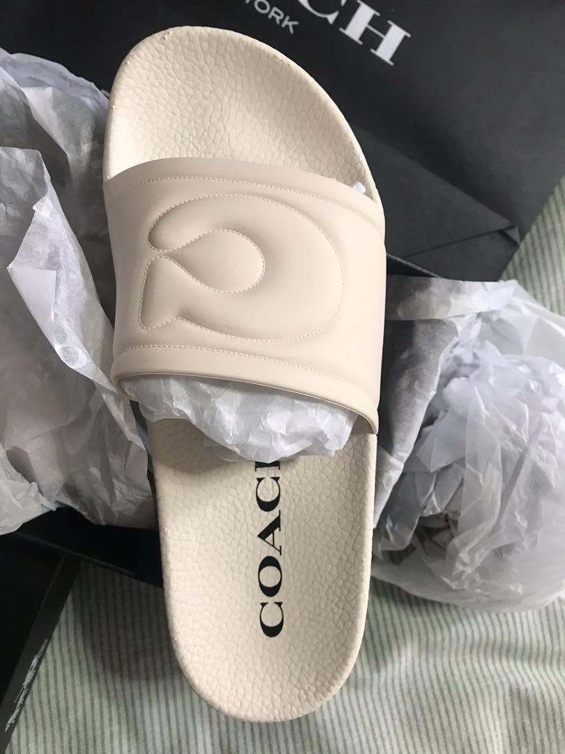 coach slides, Women's Fashion, Footwear, Flipflops and Slides on Carousell