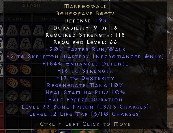 D2R - Marrowwalk 2 skeleton mastery, Hobbies & Toys, Toys & Games on ...