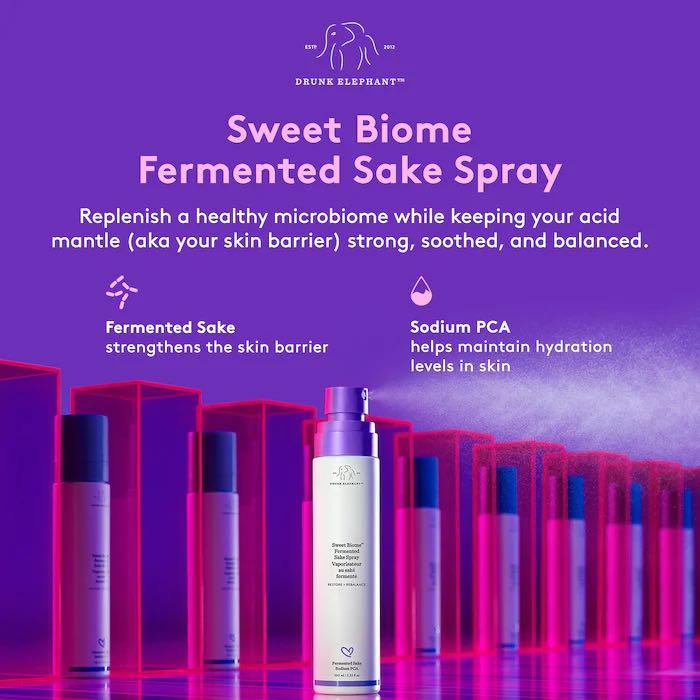 Drunk Elephant Sweet Biome Fermented Sake Hydrating Spray, Beauty ...