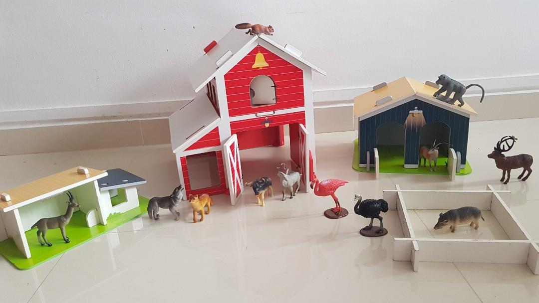 ELC Farm set Wooden with animals, Hobbies & Toys, Toys & Games on Carousell