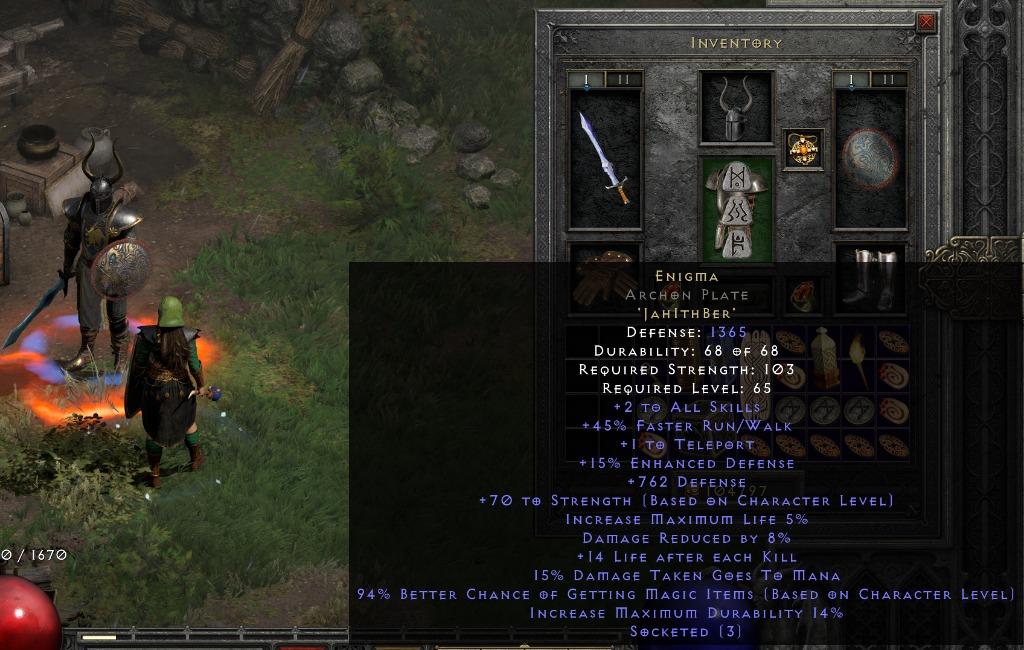 Enigma Archon Plate - Diablo 2 Resurrected D2R, Video Gaming, Gaming ...