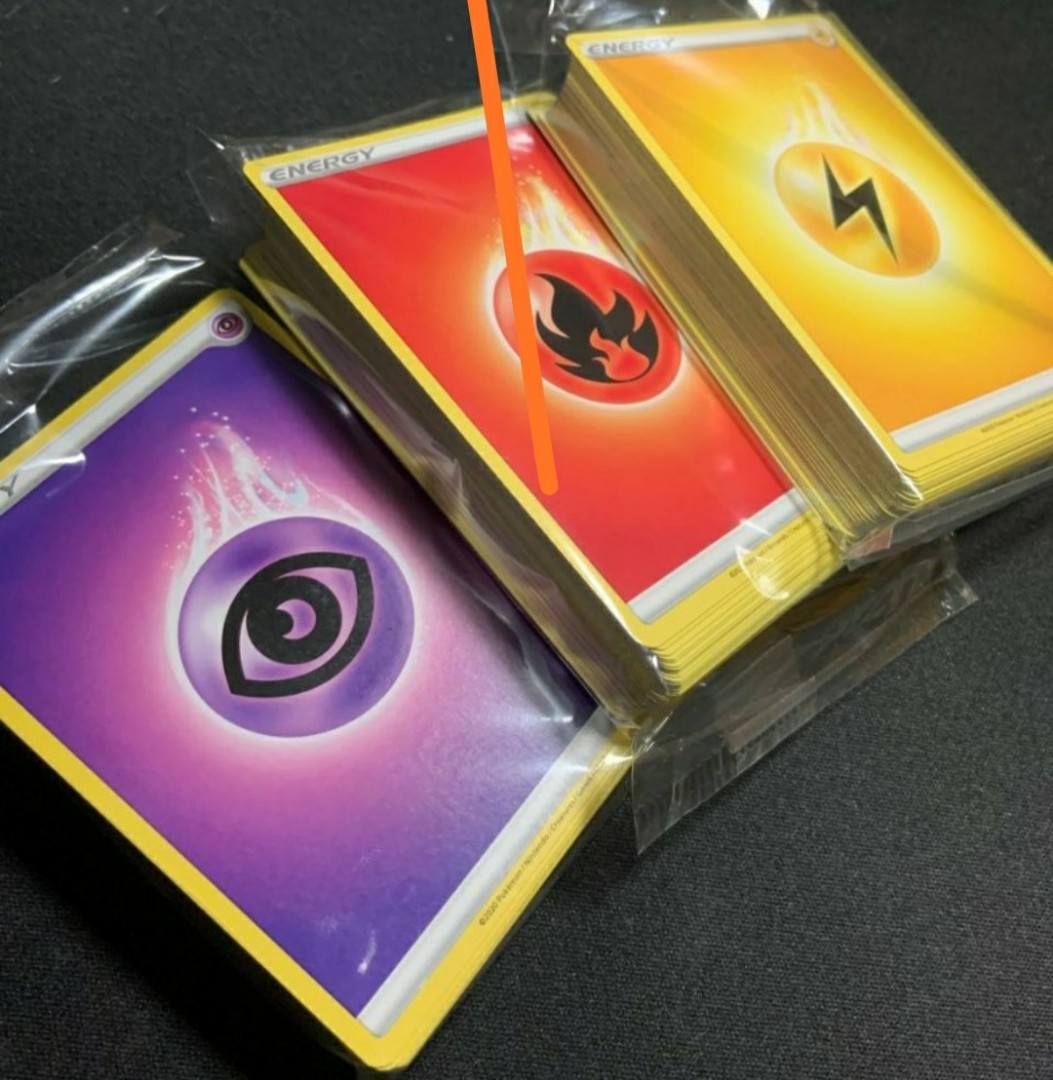 ETB energy cards, Hobbies & Toys, Toys & Games on Carousell