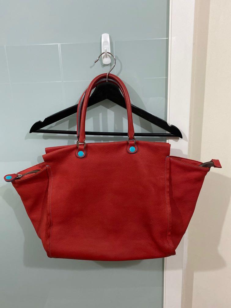 Gabs Italian leather carryall red, Women's Fashion, Bags & Wallets ...