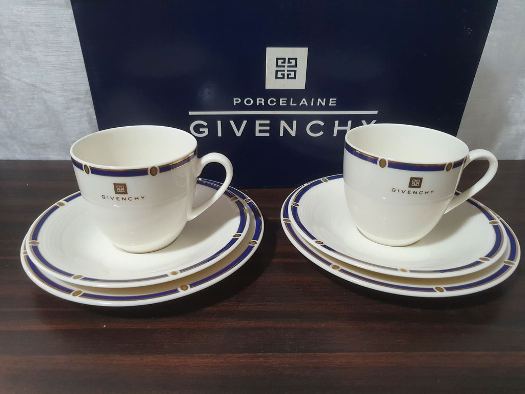 Givenchy Trio Blue and gold design, Furniture & Home Living ...
