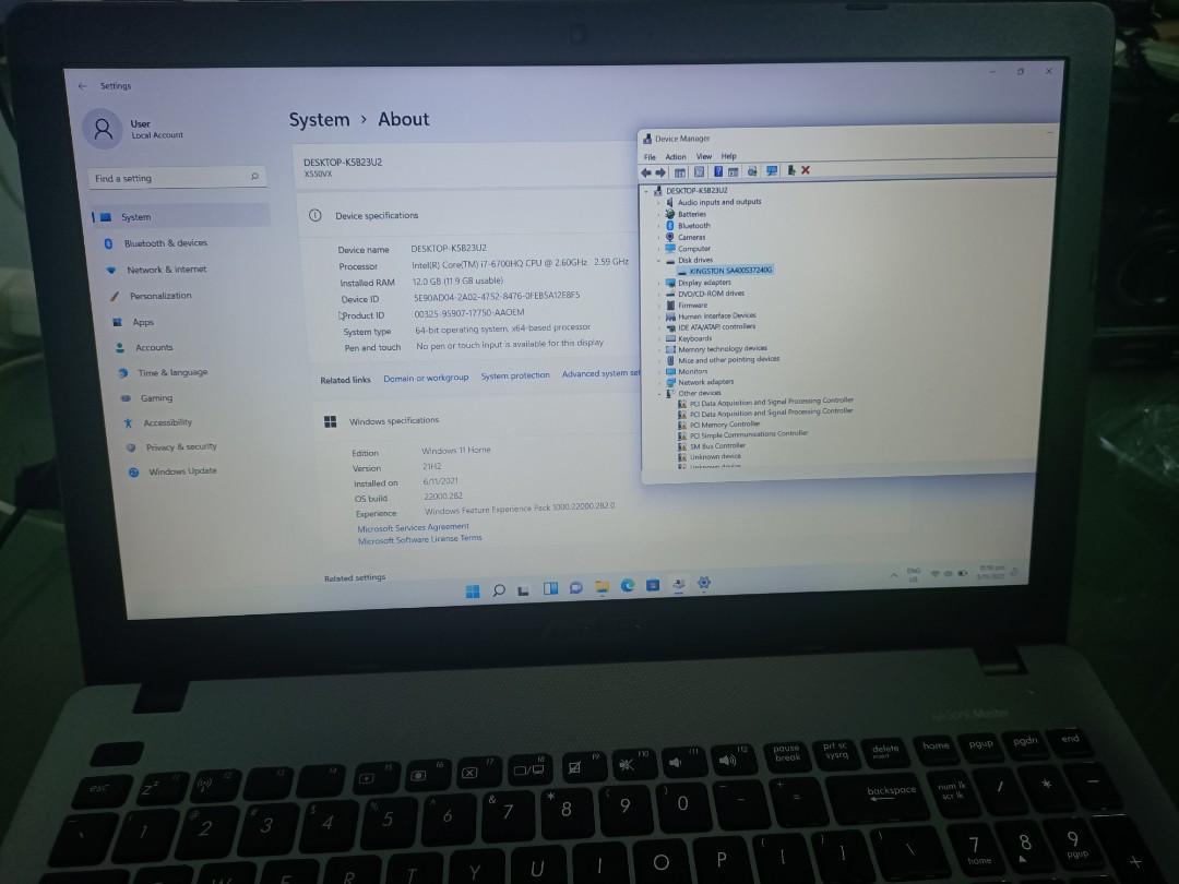 (GTX 950M 4GB VRAM, FULL HD!) i7-6700HQ/12GB RAM/240GB SSD/Windows 11 ...