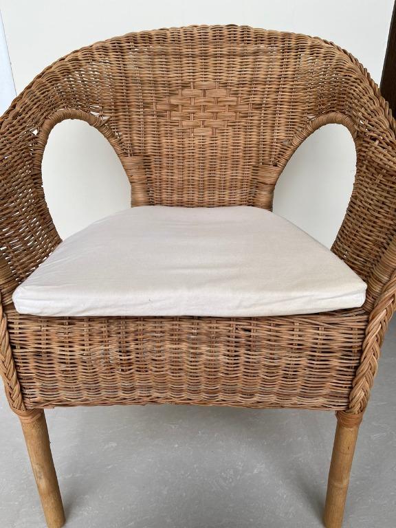 IKEA Agen Rattan Chair, Furniture & Home Living, Furniture, Chairs on ...