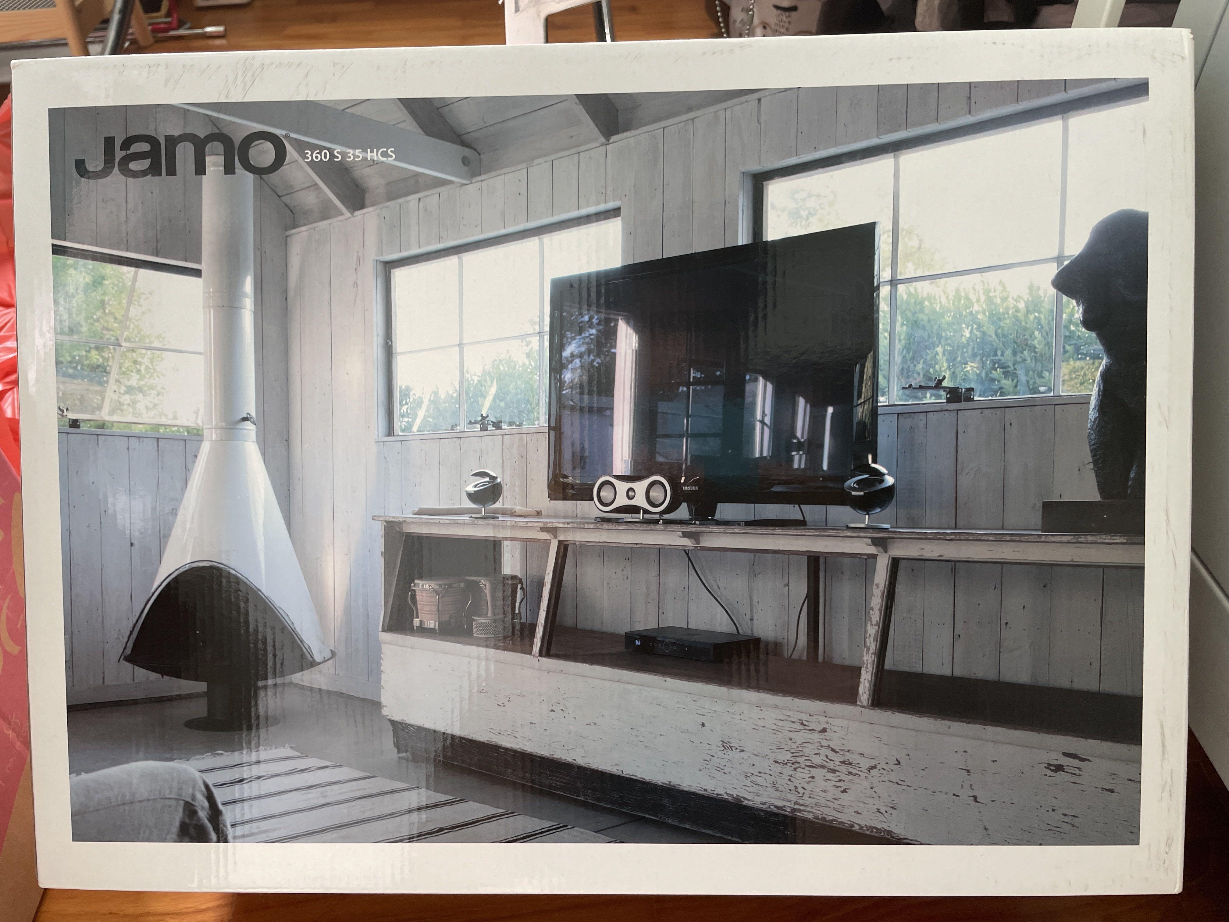 Jamo S35 2 piece satellite speaker sound bar home system 2.1 5.1 ...