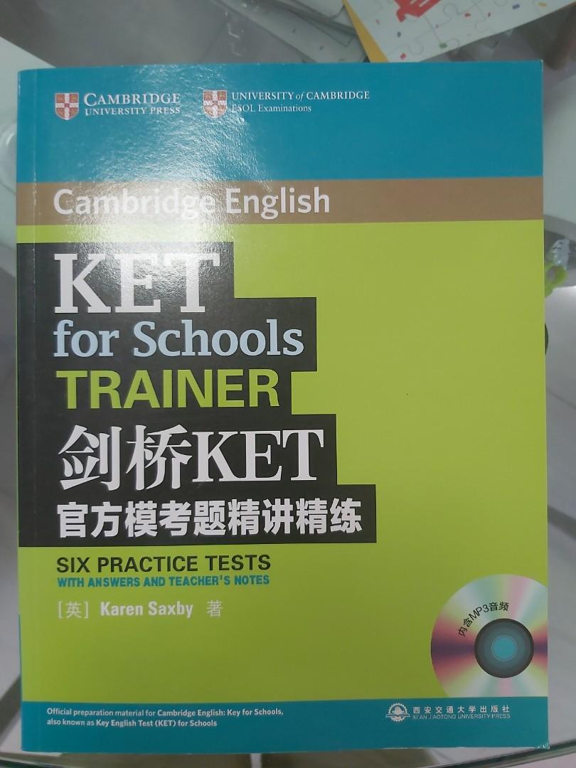 KET for schools trainer six practice tests, 興趣及遊戲, 書本 & 文具, 教科書 - Carousell