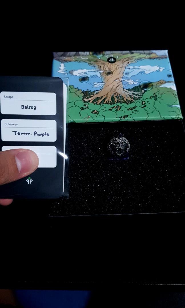 KLC Namong terror balrog, purple 925 silver (Unmounted) artisan keycap ...