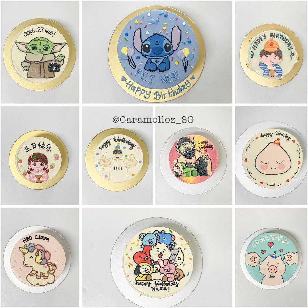 Customized Korean Style Cartoon Bento cakes, Food & Drinks, Homemade ...