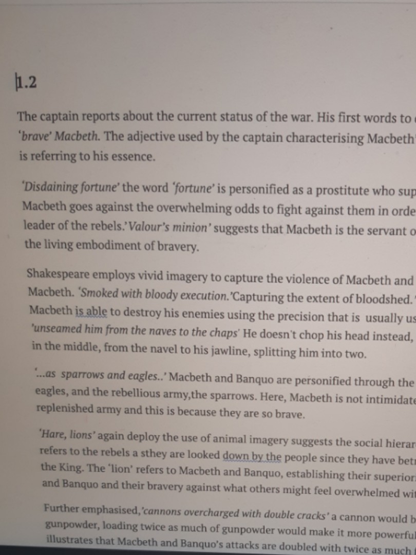 Macbeth Scene by scene analysis, Everything Else on Carousell