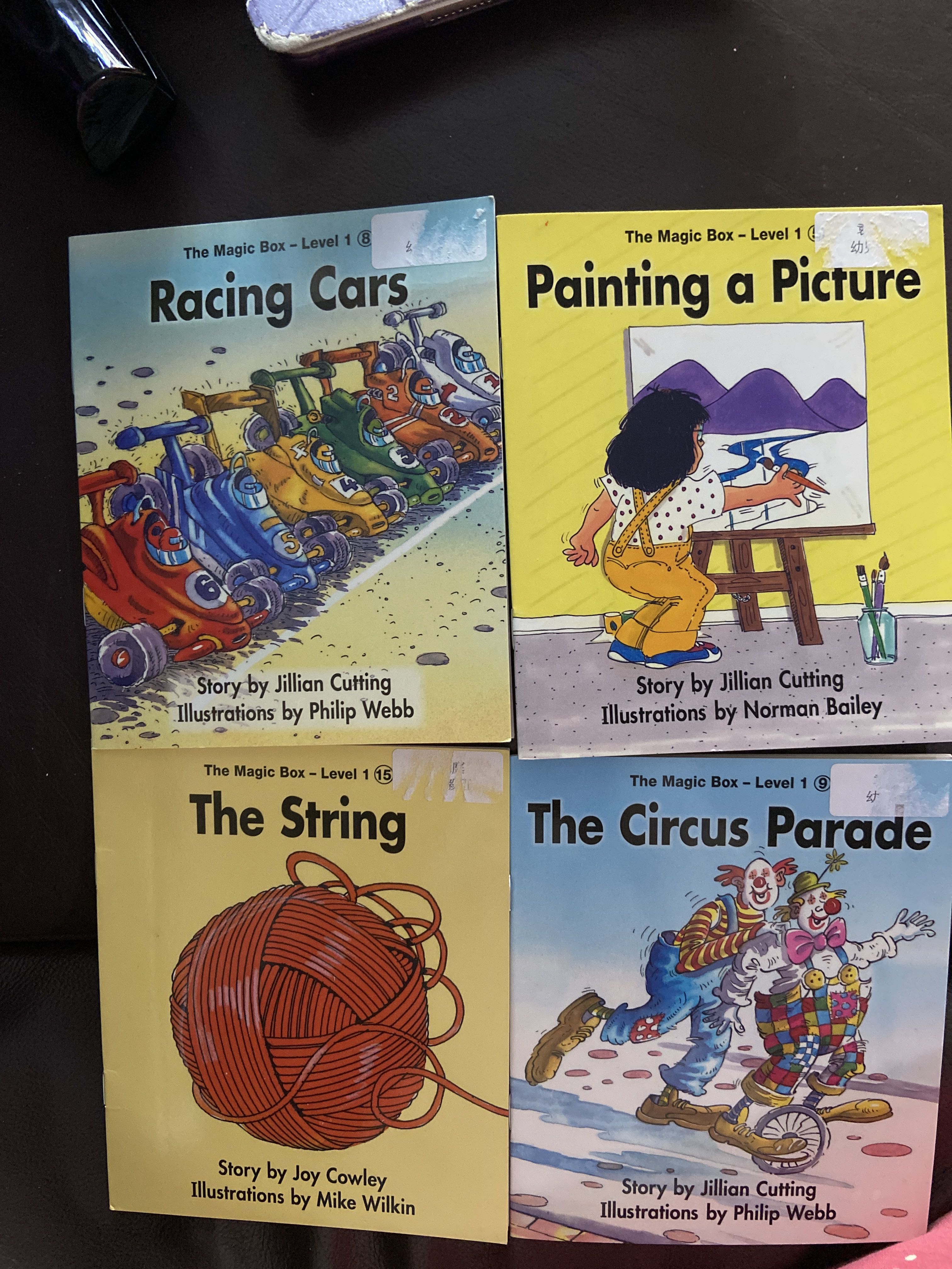 Magic box - level 1 K1 書 (racing car, painting a picture, the string ...